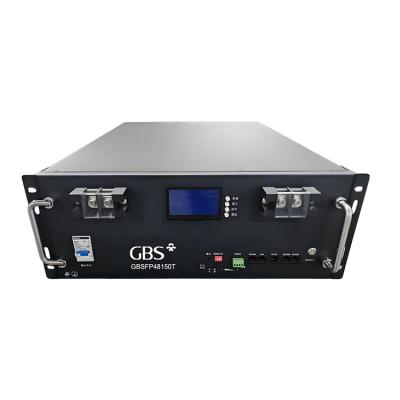 China 7.68kWh Rack-Mounted 51.2V LiFePO4 Solar Battery Pack for Off-Grid Home Electricity System for sale