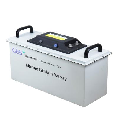 China GBS Deep Cycle 48V Marine Starting Lithium Battery 100Ah LiFePO4 with BMS Model GBSFP48100C -20~65 Operating Temp for sale