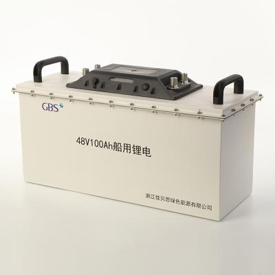 China Elektrische Marine 3000 Cycli100ah Navulbaar Lithium Ion Batteries Te koop
