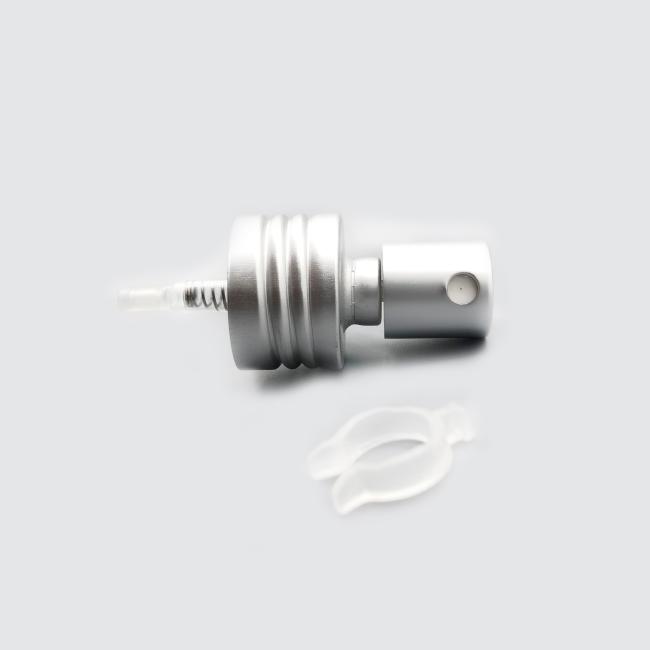silver aluminium cosmetic crimp sprayer fine mist perfume spray pump Customs