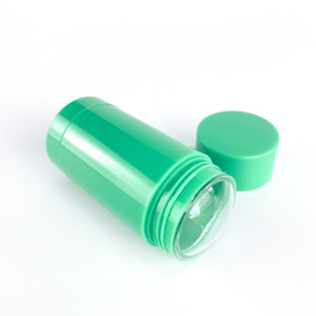 30ml Green Plastic Round Custom Empty Lip Balm Container Lipstick Tube Bullet Shape