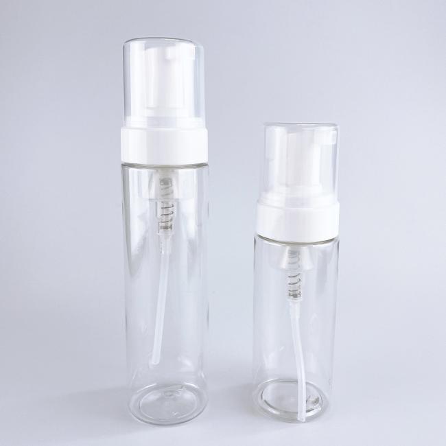 40mm 43mm plastic face cleanser hand wash foam pump with clear cap for bottle