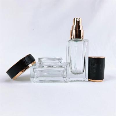 China Thick Glass Foundation Serum Lotion Pump Bottle for sale