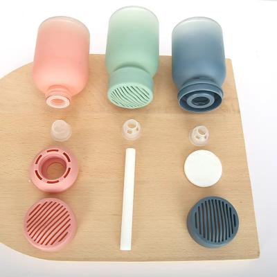 China New Design Empty Car Fragrance Diffuser Bottle Gradient Color Car Aromatherapy Bottle for sale