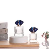 China Luxury Customized Empty Transparent Hexagonal Glass Perfume Bottle 100ml for sale
