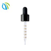China 18 410 Glass Dropper Bottles 1000pcs with Plastic Closure and Silicone Bulb for Essential Oils for sale