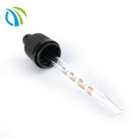 China 18 410 Glass Dropper Bottles 1000pcs with Plastic Closure and Silicone Bulb for Essential Oils for sale