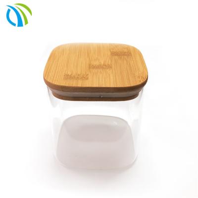 China recipientes de armazenamento 15g de Sugar Glass Containers Square Glass do café do chá de 2oz 1Ltr à venda