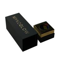 China Custom Rigid Cardboard Cosmetic Packaging Box with Foam Insert 153gsm Texture Paper for sale