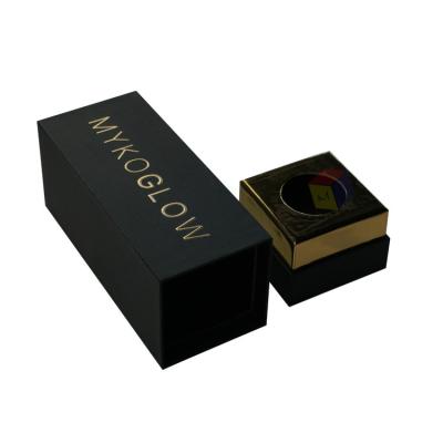 China Biodegradable Rigid Cardboard Cosmetic Packaging Boxes With Foam Insert for sale