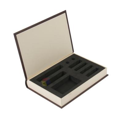 China Luxury Design False Book Shape Magnetic Close gift Cardboard Paper Packaging Box With Eva Insert Custom Logo Foil for sale