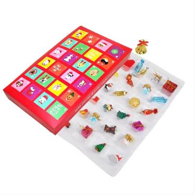 China Custom Design Printed Cardboard Gift Packaging Paper Cardboard Advent Calendar Boxes for sale
