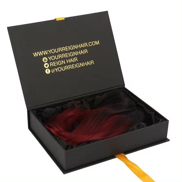 Quality Fashionable Hair Extension Packaging Box Lightweight Custom Wig Packaging Boxes for sale