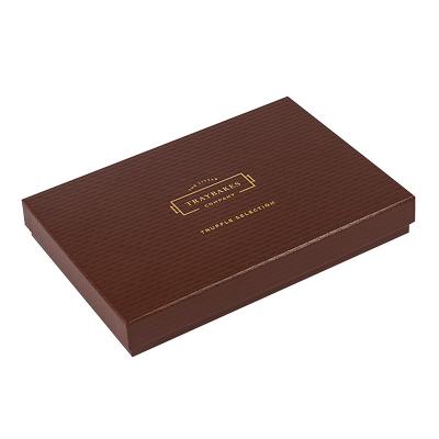 China Food Grade Handmade Fancy Chocolate Packaging 2 Piece Lid And Base for sale