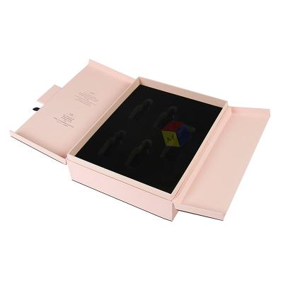 China Luxury Double Door Perfume Bottle Box Packaging Magnetic Close With Foam Insert for sale