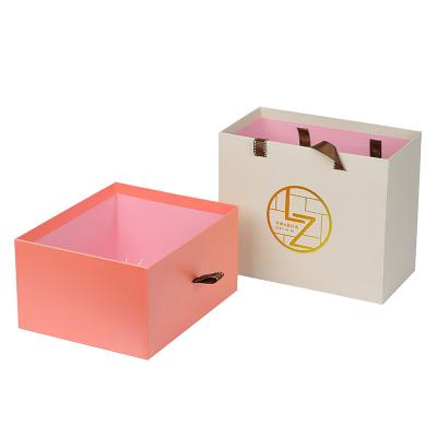 China Eco Friendly Rigid Cardboard Sliding Drawer Gift Boxes With Ribbon Handle for sale