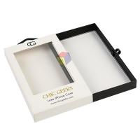 China Custom Sliding Drawer Phone Case Packaging Box with PVC Window - 500pcs MOQ, 10-Day Production for sale