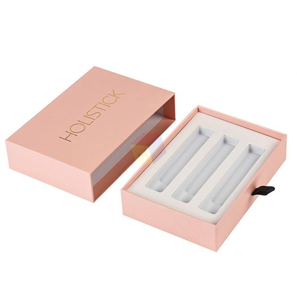 Quality Recyclable Custom Cosmetic Packaging Box Sliding Drawer Essential Oil Paper Box for sale