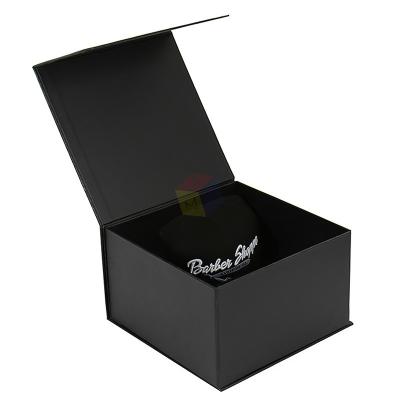 China Caja de embalaje de tapa de béisbol de papel de cartón rígido plegable personalizado con logotipo de estampado personalizado en venta