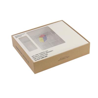 Cina Cartone rigido per la cura della pelle Bellezza lussuosa Cosmetica Cartone regalo in carta con logo di design personalizzato in vendita