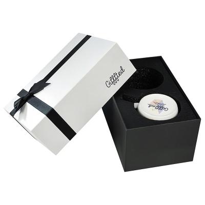 Cina Custom Logo Light Luxury Ceramic Coffee Mug Gift Box Set con schiuma in vendita