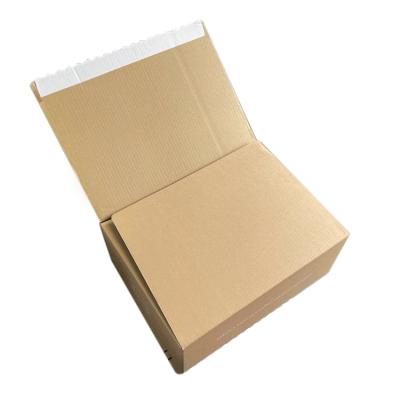 China Custom Logo Printing Recyclable Brown Cardboard E Flute C Flute BC Flute Corrugated Carton Box Packaging Delivery Shipping for sale