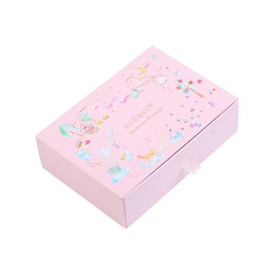 中国 カスタムロゴ印刷スライディング引き出しスキンケア化粧品フェイシャルマスクパッケージペーパーボックストレイ付き 販売のため