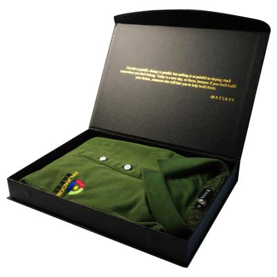 China ISO90001:2008 Certified Magnetic Shirt Box with 120gsm Specialty Paper and 280x190x50mm Dimensions for sale