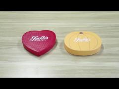 Caixa-presente de papel alimentício de cartão duro, caixa de chocolate personalizada de coração de Valentine.