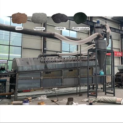 Cina Fabbricazione fornitura di acciaio, conchiglie, batterie, triturazione, linea di separazione per la gestione dei rifiuti in vendita