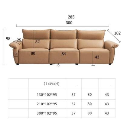 China BN Hidden Control Panel Function Sofa Double Armrest Headrest Adjustable Combination Sofa Furniture Recliner Chair Sofa for sale