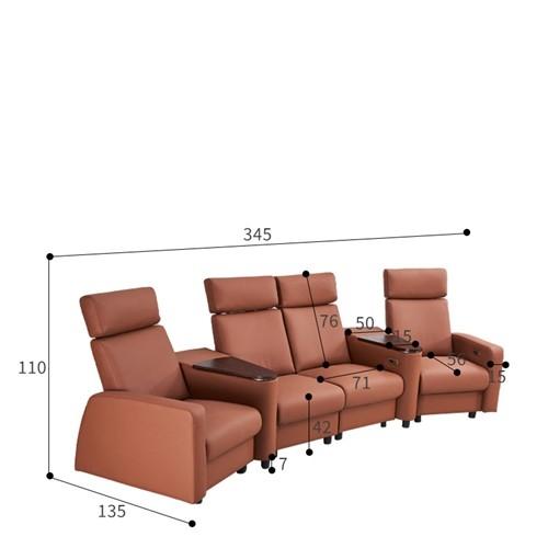 Quality BN Italian Minimalist Streles Smart Cinema Sofa Home Studio Leather Sofa for sale