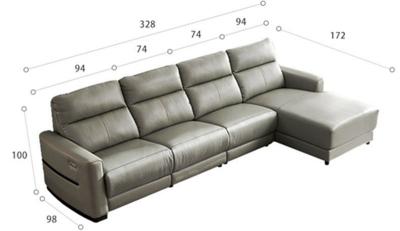 Quality BN Genuine Cowhide Leather Sofa Living Room Function Sofa Modern Smart Furniture for sale