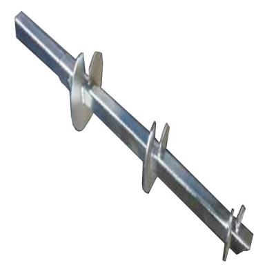 China Square Bar Shaft Helical Piles with Helix Leading Edges Sharpened for sale