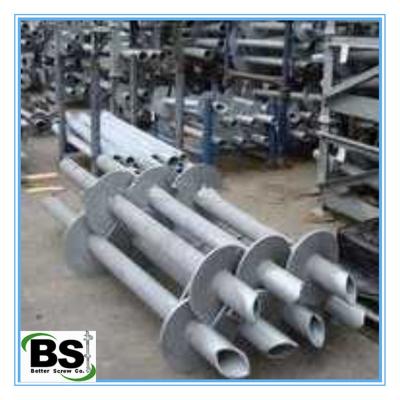 China Seamless High Tensile Pipe Round Shaft Helical Piles with Hot Rolled Plate for sale