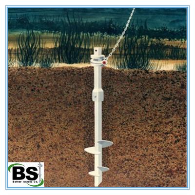 China Galvanized Civil engineering screw pole anchor screw piles helical piers for sale