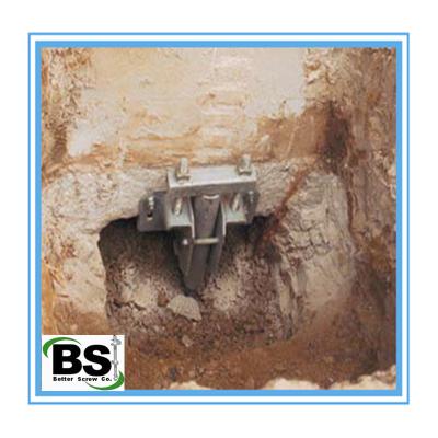 China Hot dip galvanized helical support brackets for sale