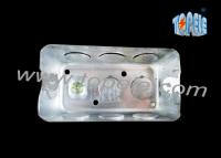China Galvanized Steel Electrical Box Rectangular 4x2 Inch 1-7/8 Deep Pre-Galvanized for sale