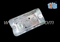 China Galvanized Steel Electrical Box Rectangular 4x2 Inch 1-7/8 Deep Pre-Galvanized for sale