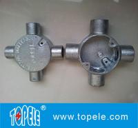 China BS4568 Malleable Iron 20mm Four-Way Intersection Junction Box with 60.3mm Diameter for Electrical Conduit Systems for sale