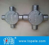 China BS4568 Malleable Iron 20mm Four-Way Intersection Junction Box with 60.3mm Diameter for Electrical Conduit Systems for sale