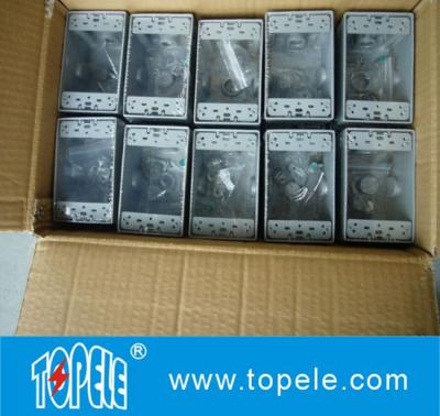 Weatherproof Electrical Boxes 3 Holes / 5 Holes Single Gang Outlet ...