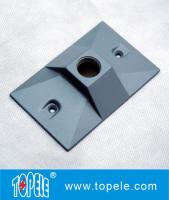 China Vertical Aluminum Rectangular Weatherproof Electrical Box Covers with 1/2