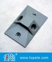 China Vertical Aluminum Rectangular Weatherproof Electrical Box Covers with 1/2