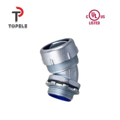 Κίνα Ζήντζης υγρό στενό ευέλικτο σωλήνα εξαρτήματα σύνδεσης 45 βαθμών γωνία NPT UL κατάλογος DNJ προς πώληση