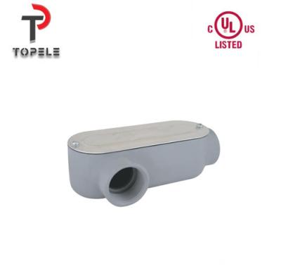 China 1/2" UL List Rigid Conduit Body LL / LR / LB / C / T Type Aluminum NTP Type for sale