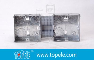 Chine Boîtes électriques / Boîte de conduites métalliques standard britannique à deux bandes avec PVC, boîte de commutation à vendre