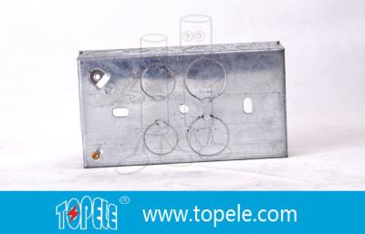 China Galvanized Electrical Metal Conduit Box , Square Electrical Boxes And Covers for Lighting Fixture for sale