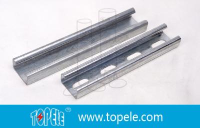 Cina Canale unistruto galvanizzato nero 41X41MM, HDG canale a fessura / strato semplice per i condotti di supporto in vendita