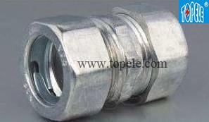 China ISO Certificate EMT Fittings , EMT Compression Coupling Zinc Die Cast for sale
